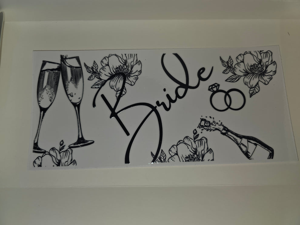 Bride- Black Decal – JC Sparkle Haus